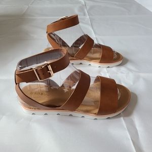 BAMBOO | Shoes | Bamboo Cognac Brown Strappy Ankle Sandals New | Poshmark